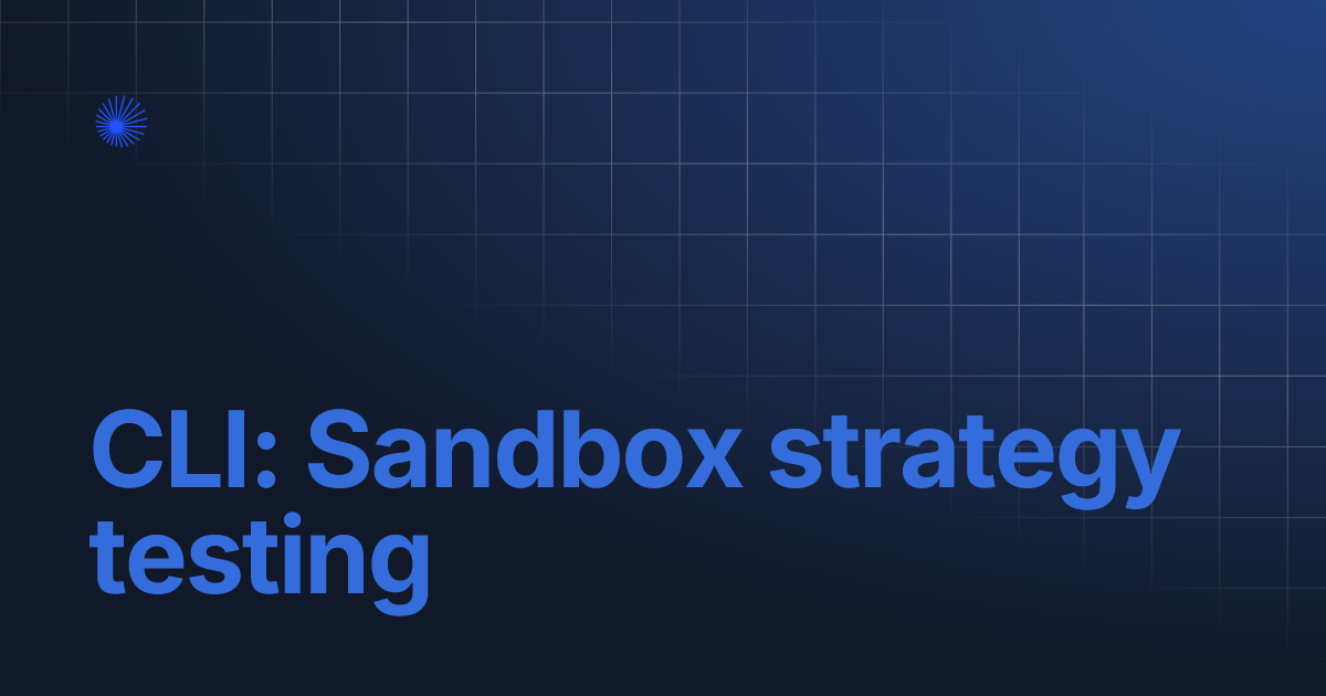 CLI: Sandbox strategy testing | Minos AI