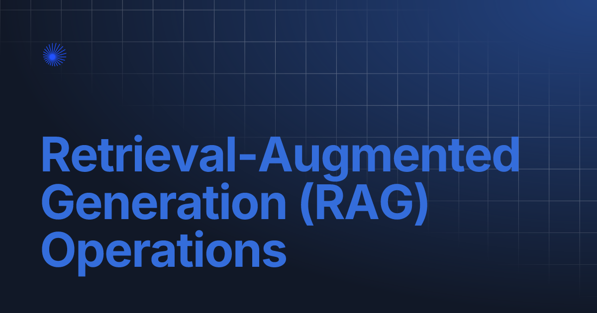 Retrieval-Augmented Generation (RAG) Operations | Minos AI